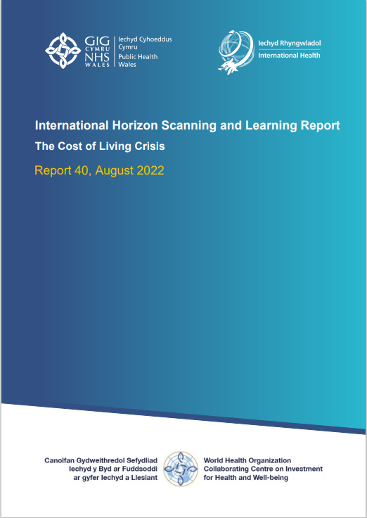 International Horizon Scanning and Learning Report: The Cost of Living ...
